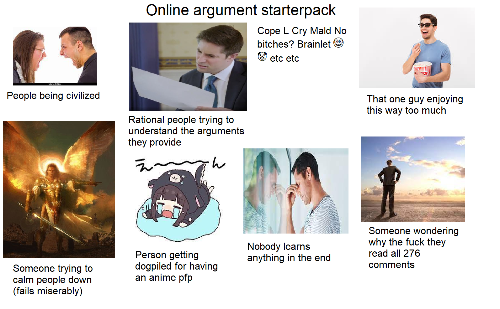Online argument starterpack | /r/starterpacks | Starter Packs | Know ...