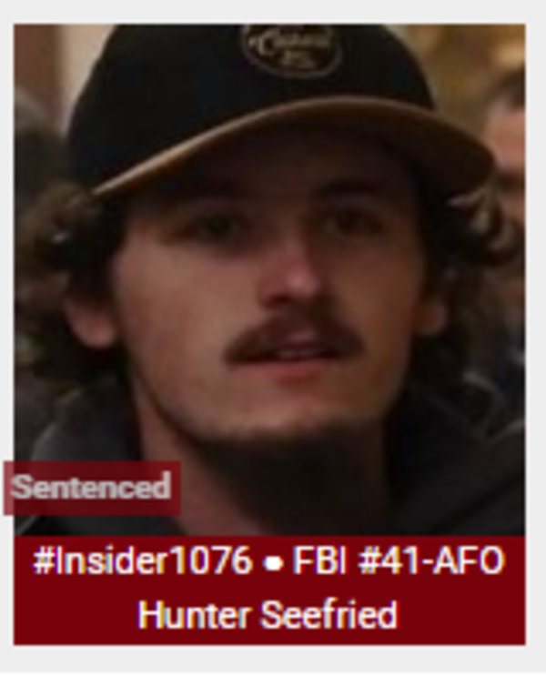 Hunter Seefried has been sentenced to 24 months in prison | January 6th ...