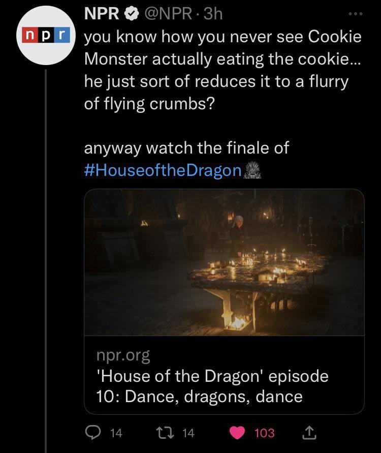 This might be the only time that NPR has ever made me laugh | /r ...