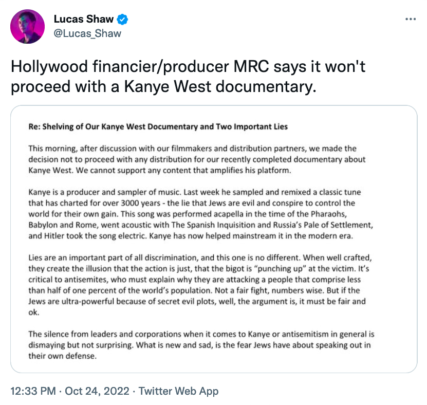 Kanye MRC Documentary | Kanye West's Anti-Semitism Controversies | Know ...