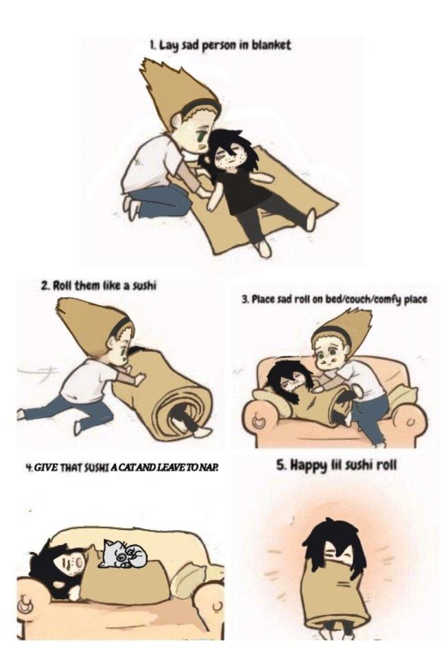 How To Make Aizawa Into A Happy Sushi Roll Happy Lil Sushi Roll