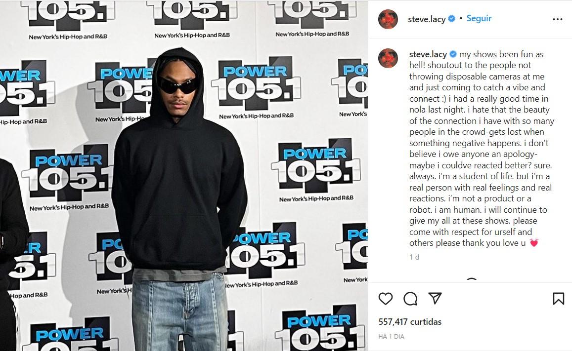 Steve Lacy Statement | Steve Lacy Disaster Tour | Know Your Meme