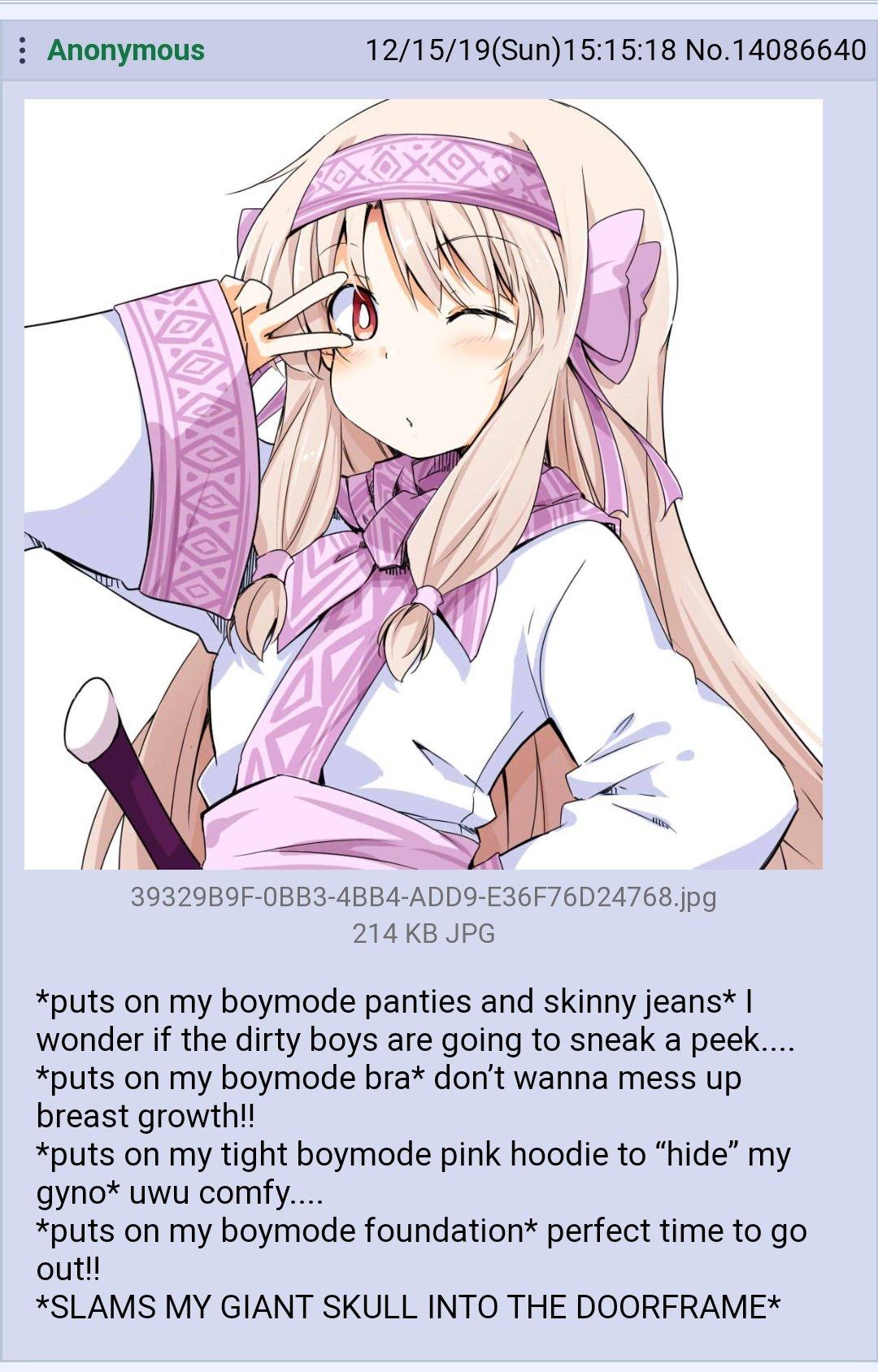 Anon slams giant skull into doorframe | Boymoder | Know Your Meme