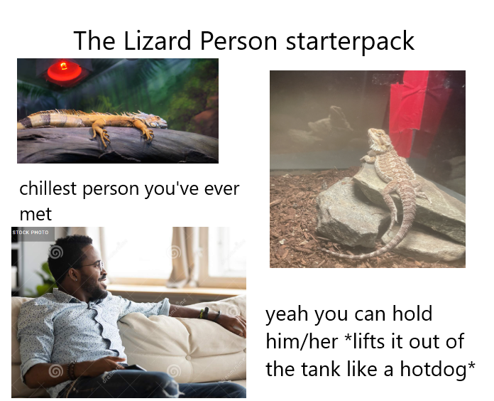 The Lizard Person Starterpack | /r/starterpacks | Starter Packs | Know ...