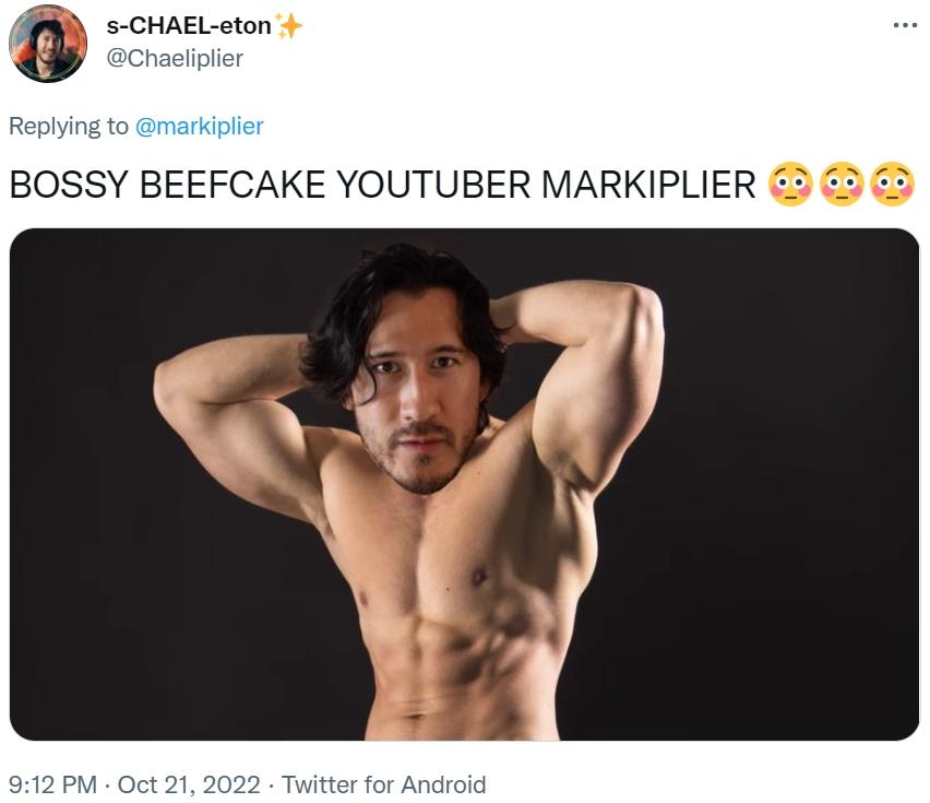 BOSSY BEEFCAKE YOUTUBER MARKIPLIER 😳😳😳 | Markiplier's OnlyFans | Know Your Meme