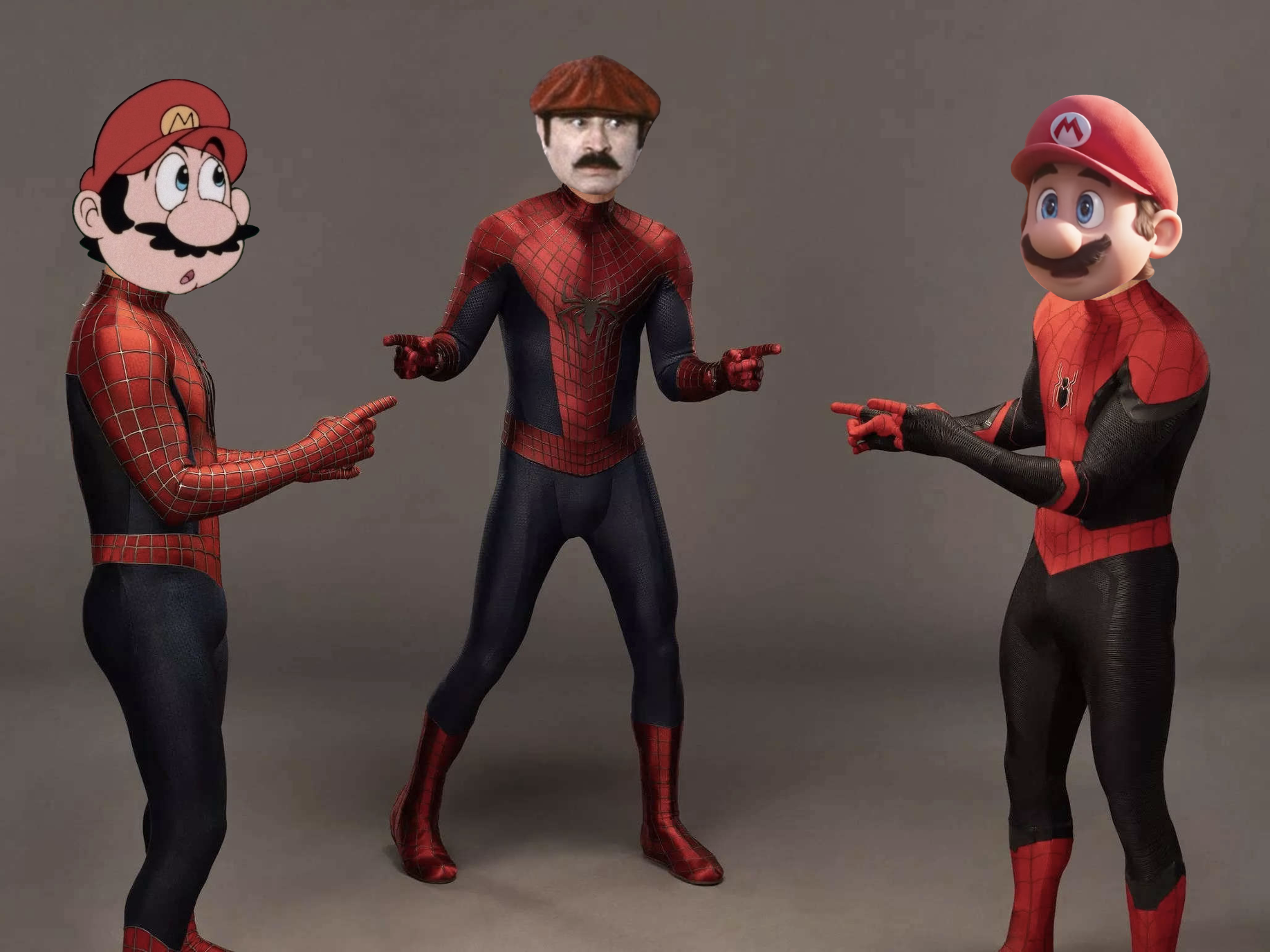 Movie Marios | Spider-Man Pointing at Spider-Man | Know Your Meme