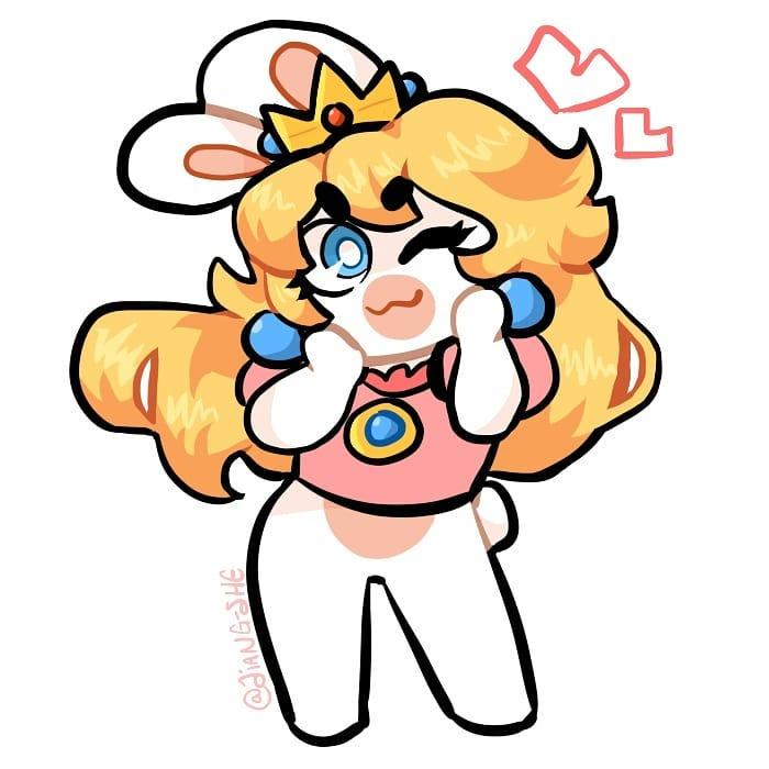 Princess Peach Rabbid | Mario + Rabbids Kingdom Battle | Know Your Meme