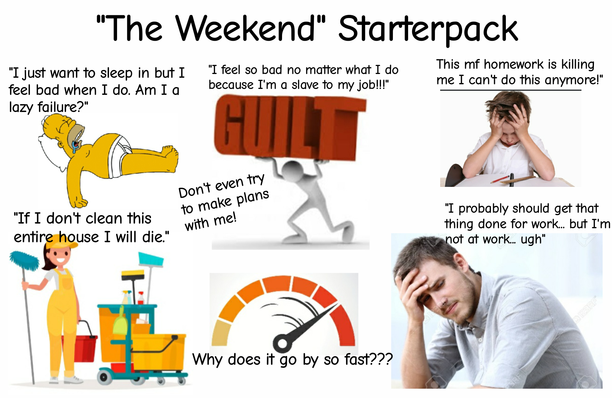 "The Weekend" Starterpack | /r/starterpacks | Starter Packs | Know Your Meme