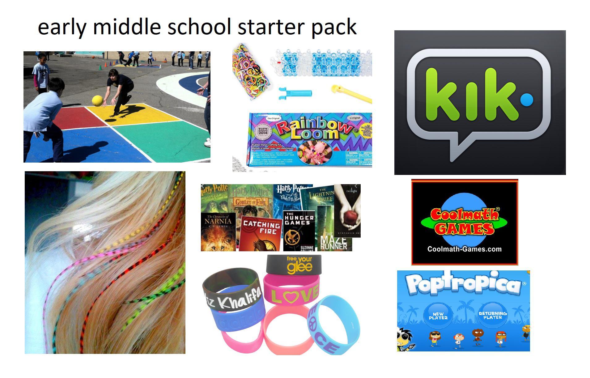 Early middle school starter pack | /r/starterpacks | Starter Packs ...