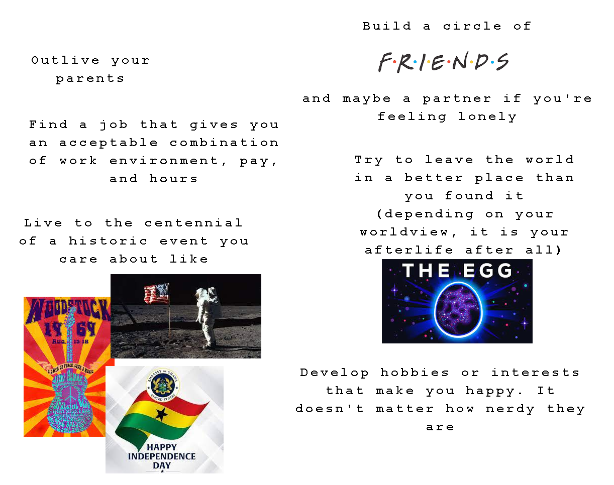 Modest yet generally feasible life goals starter pack | /r/starterpacks ...