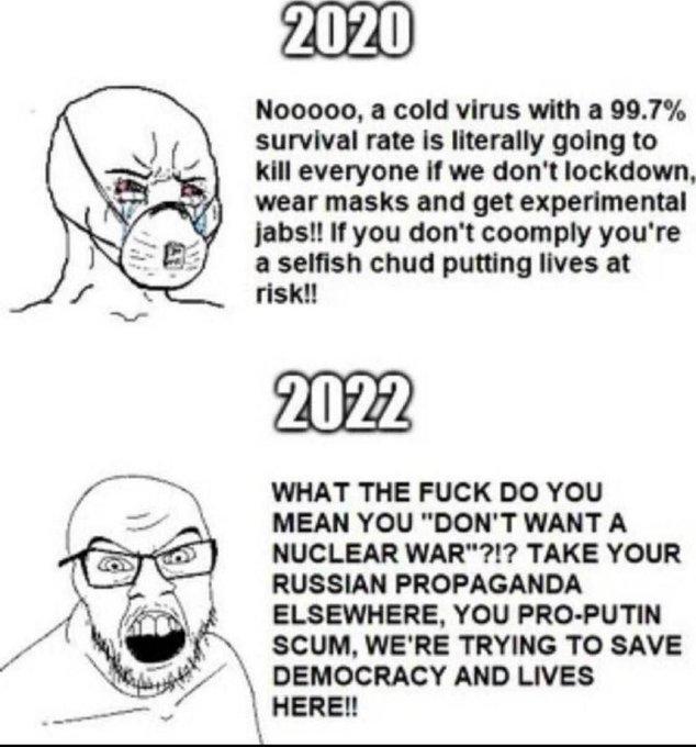 2020 vs 2022 | Wojak | Know Your Meme