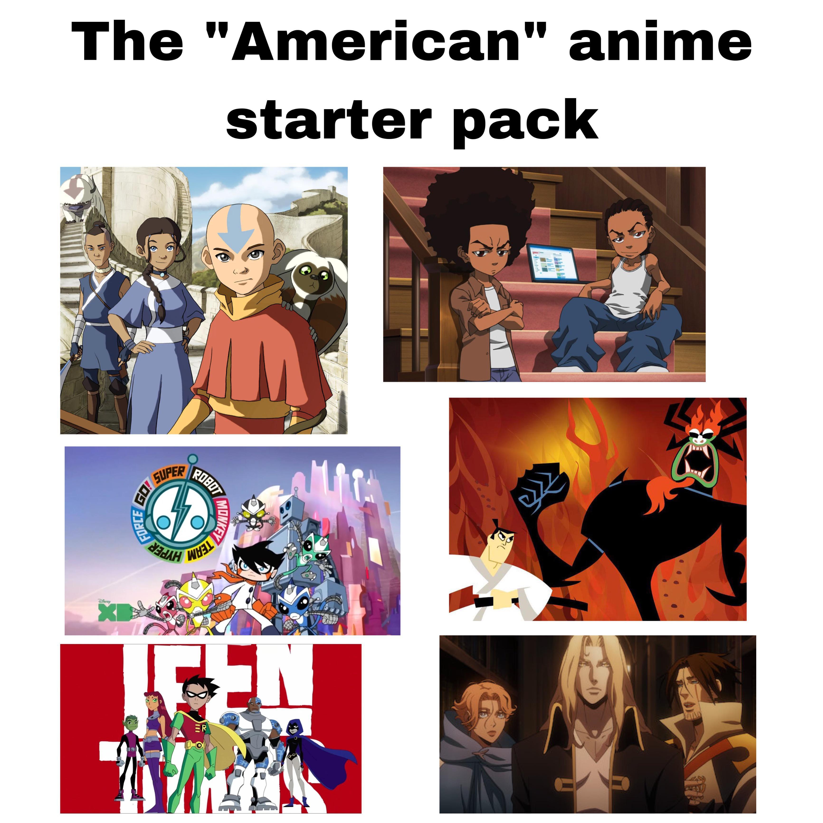 The “American” anime starter pack | /r/starterpacks | Starter Packs ...