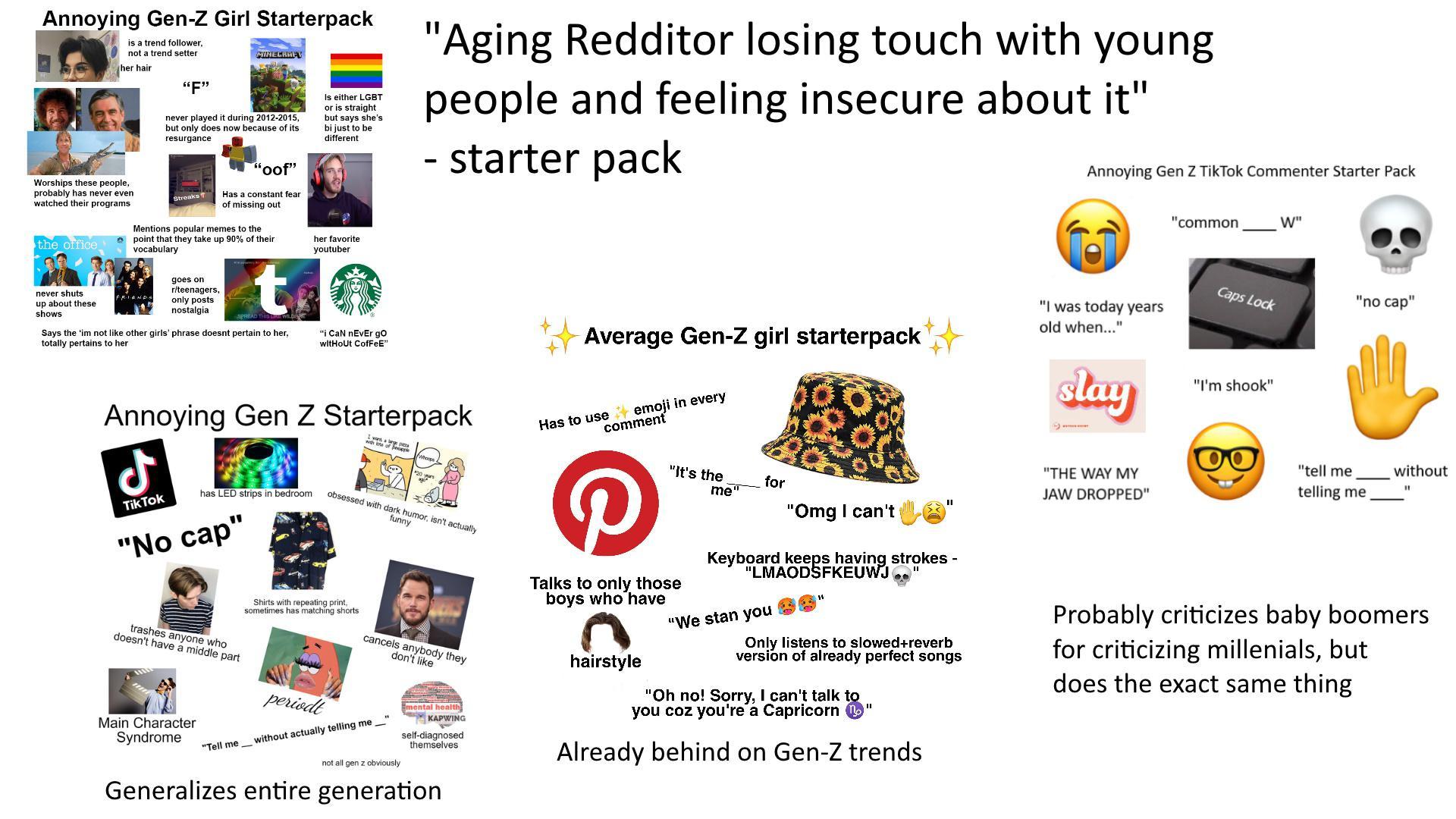 "Redditors losing touch with young people" -starter pack | /r ...