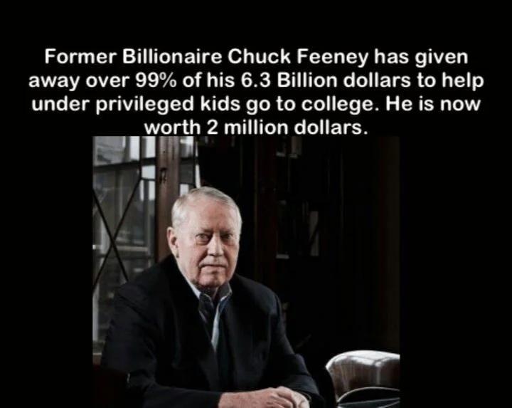 He donated 99% of his 6 billions net worth | /r/wholesomememes ...