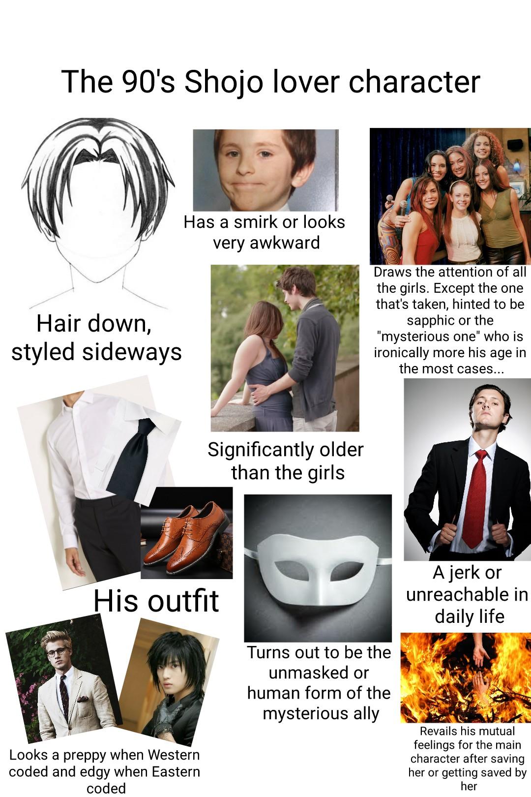 The Shojo lover character starterpack! | /r/starterpacks | Starter ...