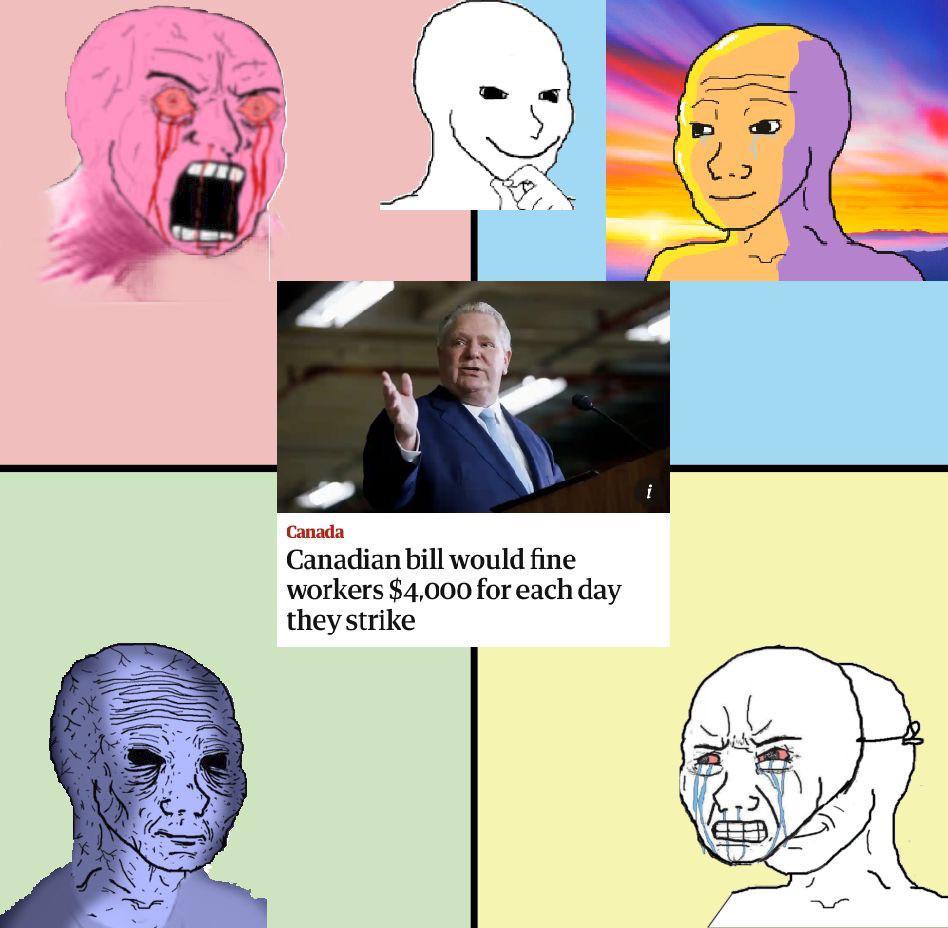 Canadian bill will fine workers $4000 for each day they go on strike ...