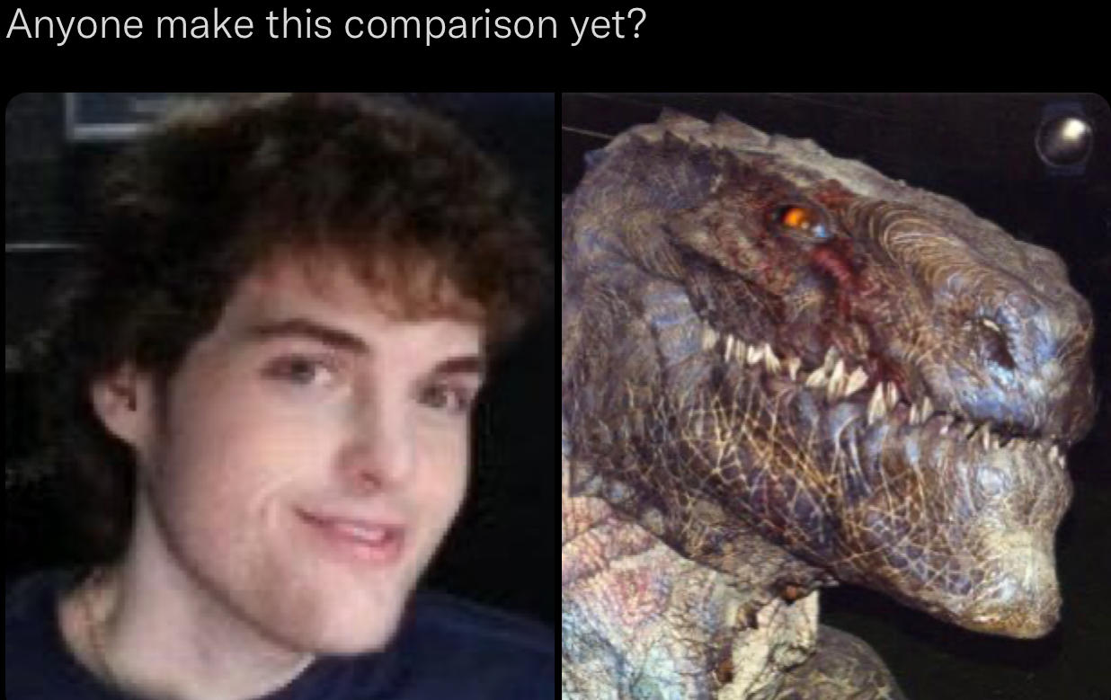 Godzilla dream face | Godzilla | Know Your Meme