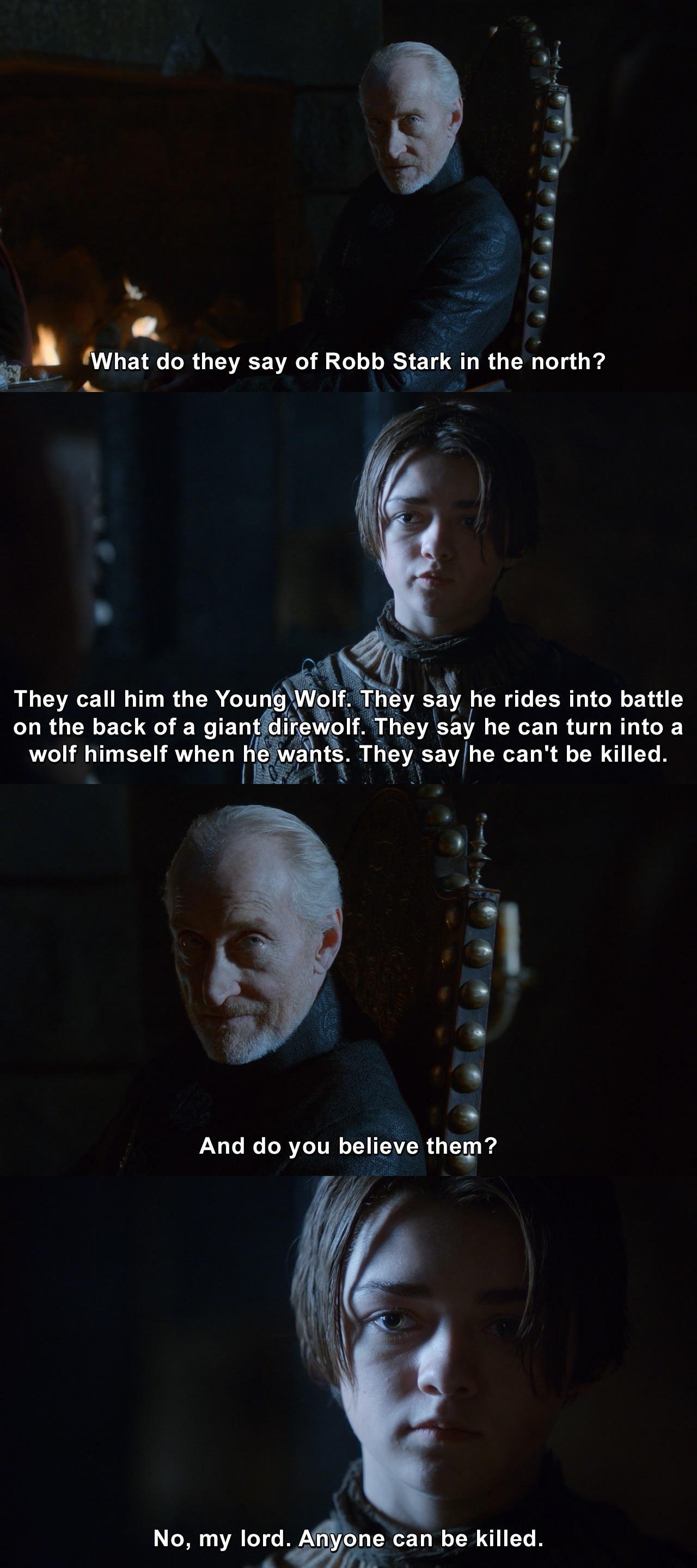 These Arya-Tywin scenes were low key my favorite in the show | /r/FreeFolk | /r/freefolk | Know ...