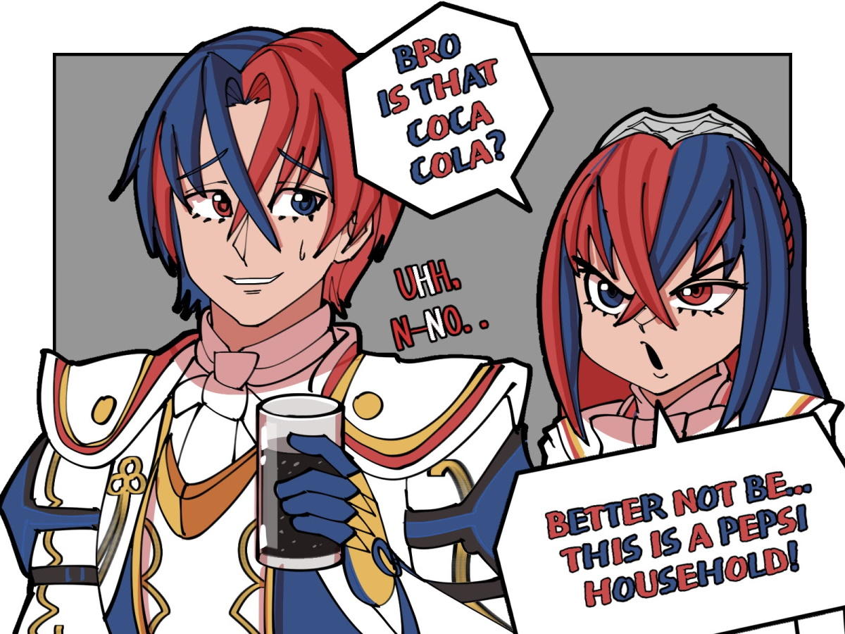 Alear drinks a cola | Alear / Toothpaste-chan | Know Your Meme