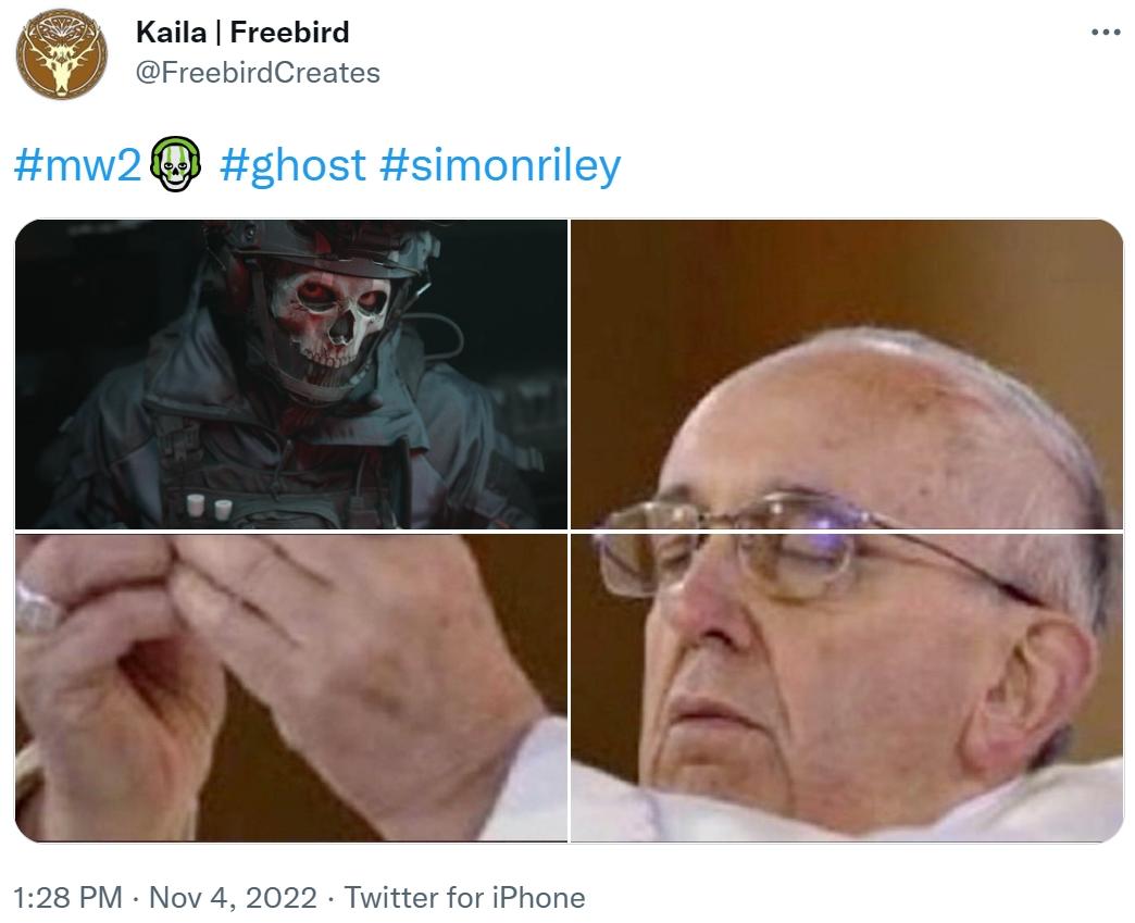 Pope Francis Holding Ghost | Ghost Staring / Ghost Gaze (MW2) | Know ...