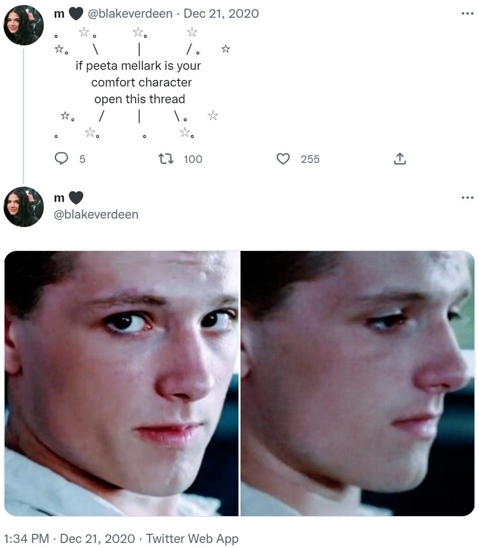 if peeta mellark is your comfort character open this thread | If X Is ...