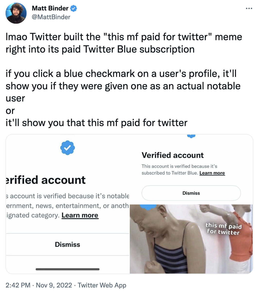 Twitter Blue Meme | Twitter Blue | Know Your Meme