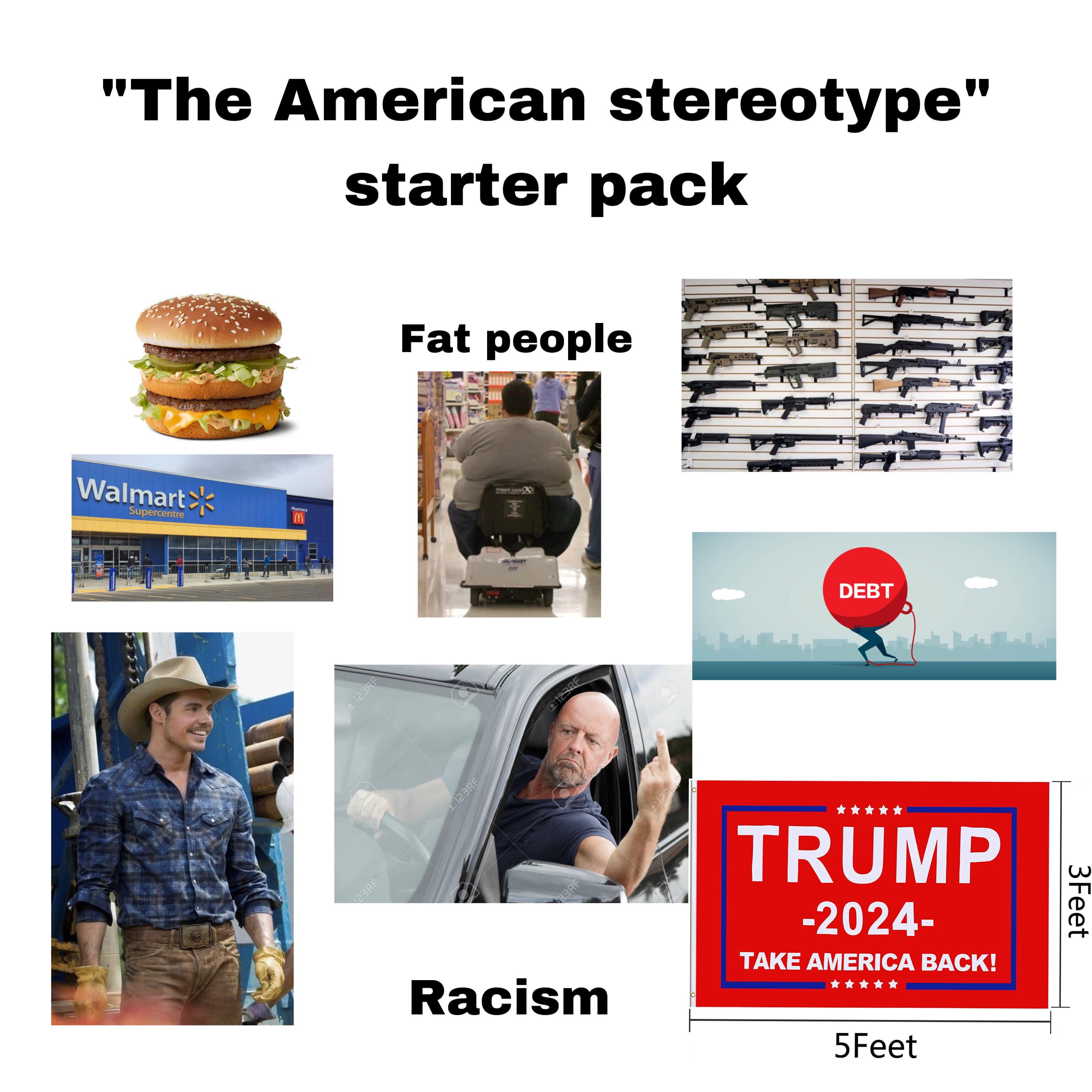 "The American stereotype" starter pack | /r/starterpacks | Starter ...
