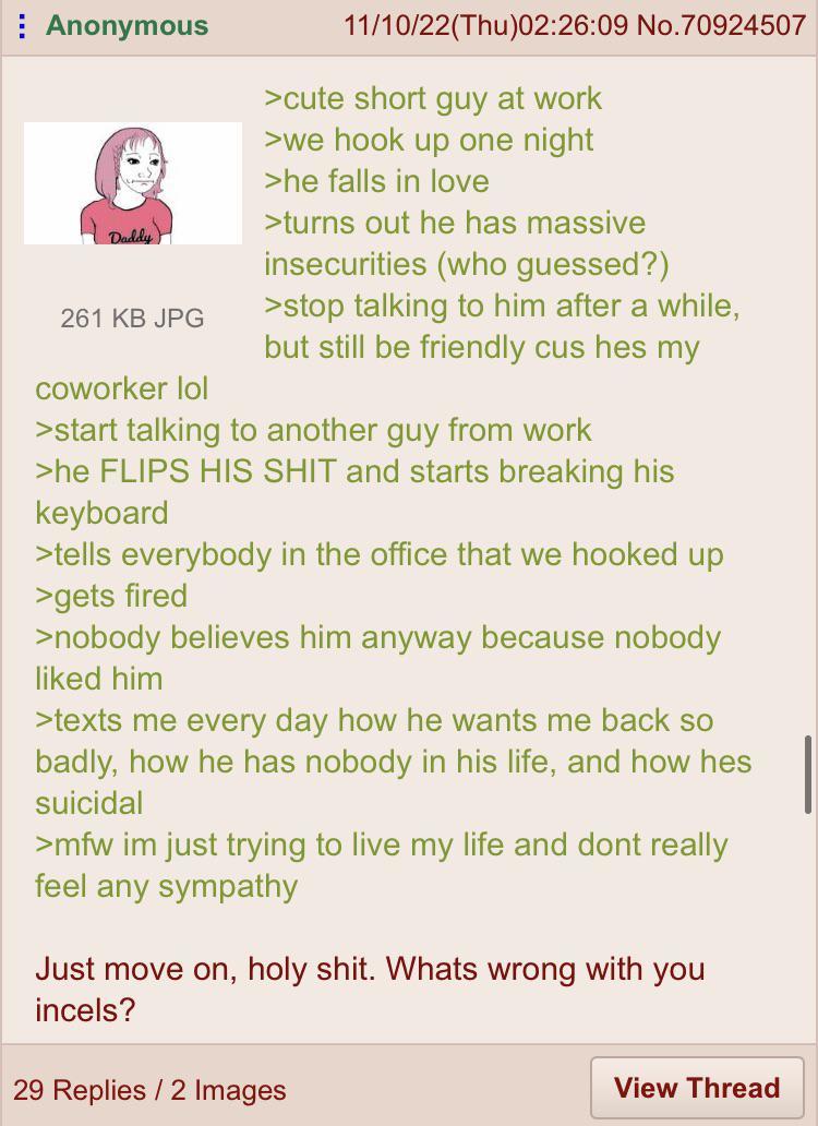 Anon pretends to be a woman | /r/Greentext | Greentext Stories | Know ...