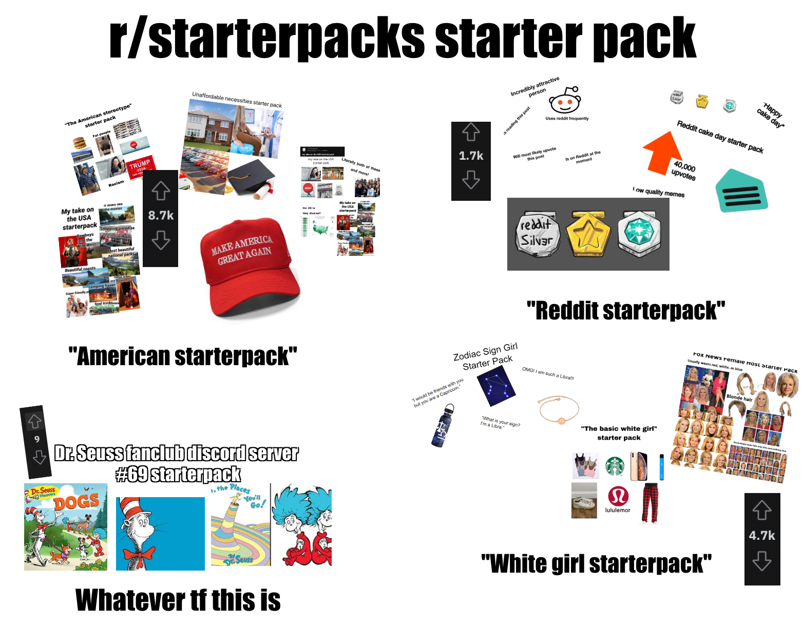 r/starterpacks starterpack | /r/starterpacks | Starter Packs | Know Your Meme