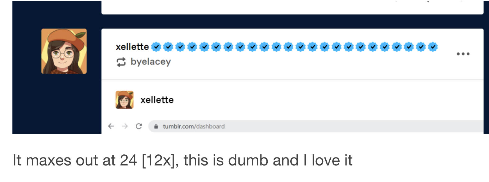 On tumblr, you can have 24 Important Blue Internet Checkmarks | Twitter ...