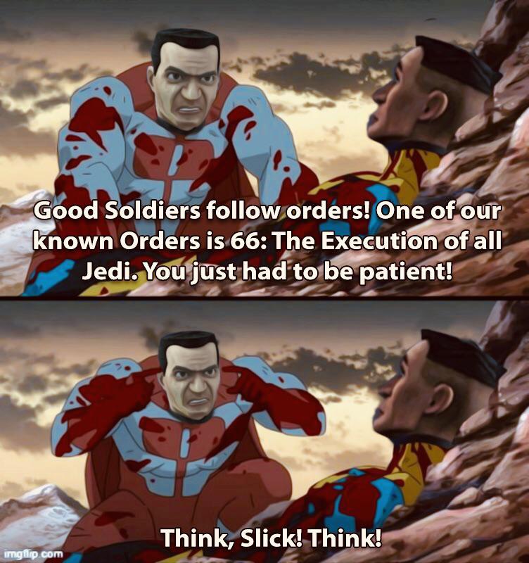 Think, Slick! Think! | /r/PrequelMemes | Prequel Memes | Know Your Meme