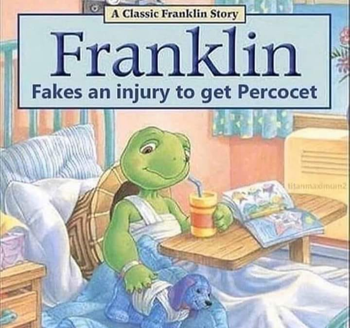 Franklin fakes an injury to get Percocet | Franklin the Turtle | Know ...