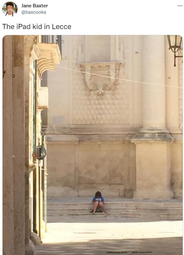 The iPad kid in Lecce | iPad Kid | Know Your Meme