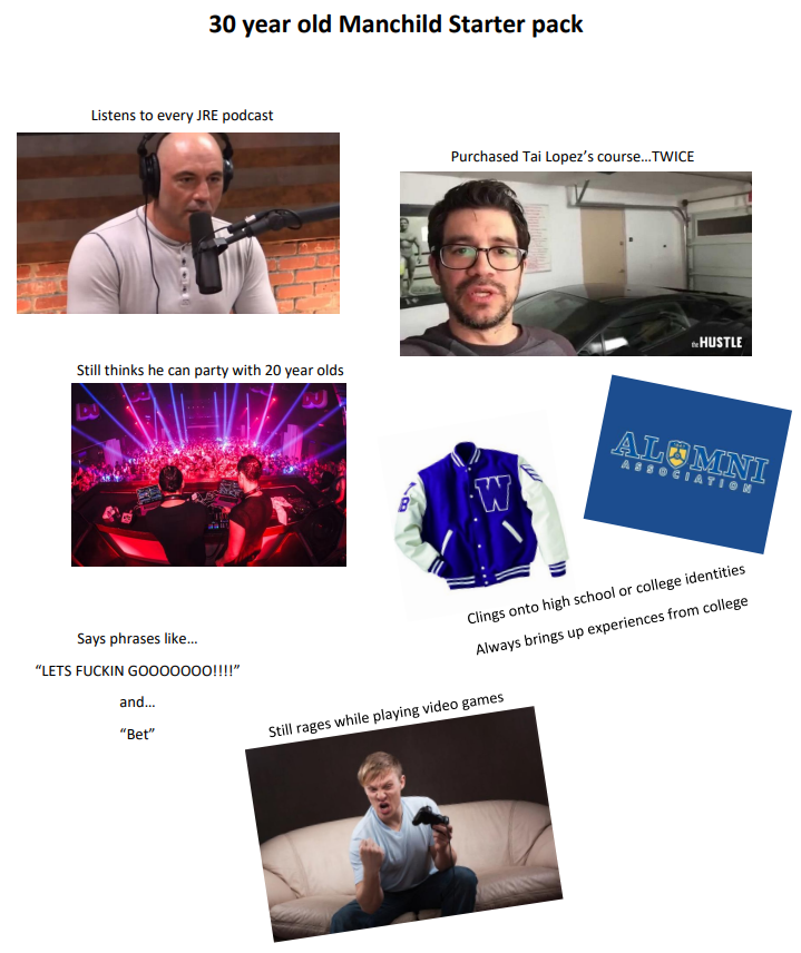 30 year old Manchild Starter Pack | /r/starterpacks | Starter Packs ...