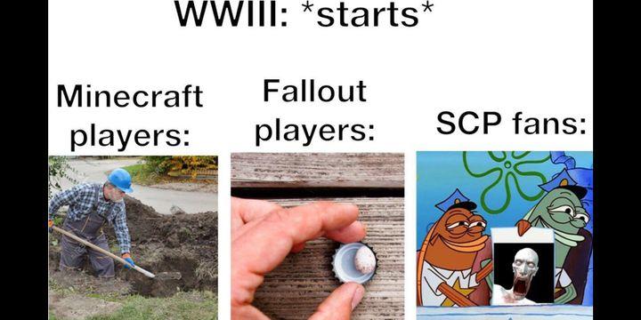 while you all hide, us scp fans will use visual memetic kill agents and ...