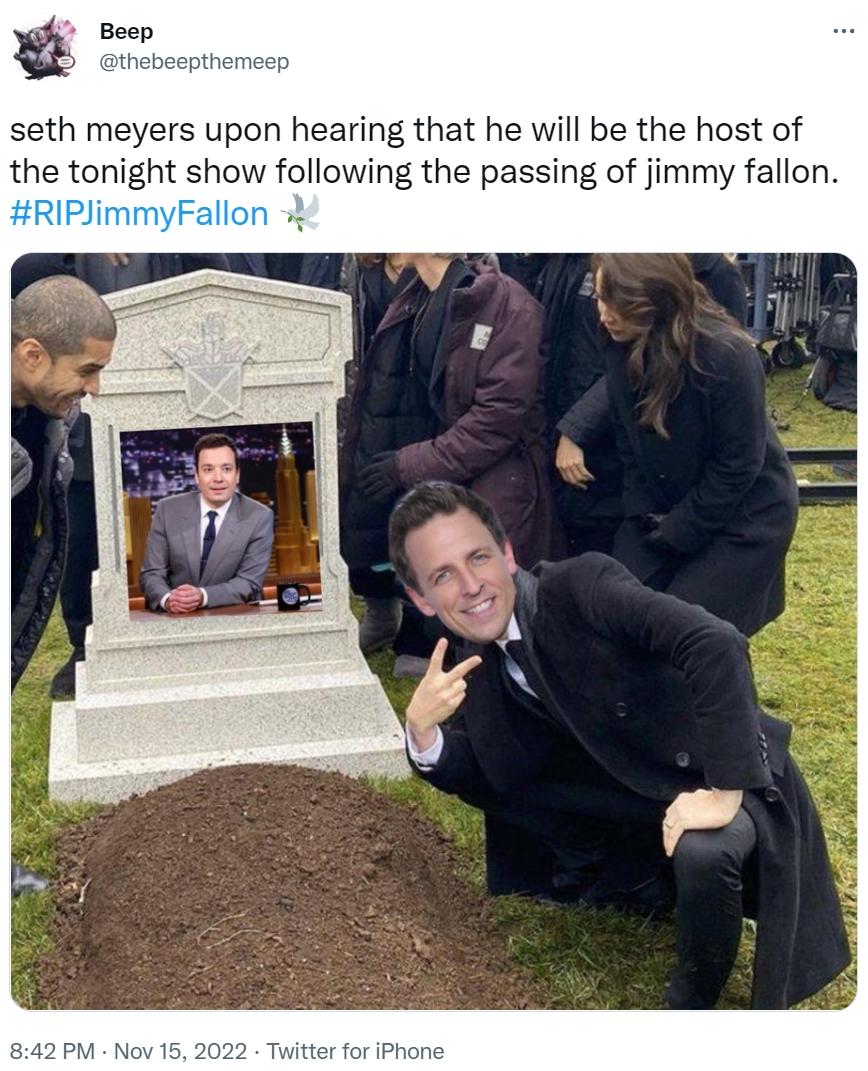 seth meyers upon hearing that he will be the host of the tonight show ...