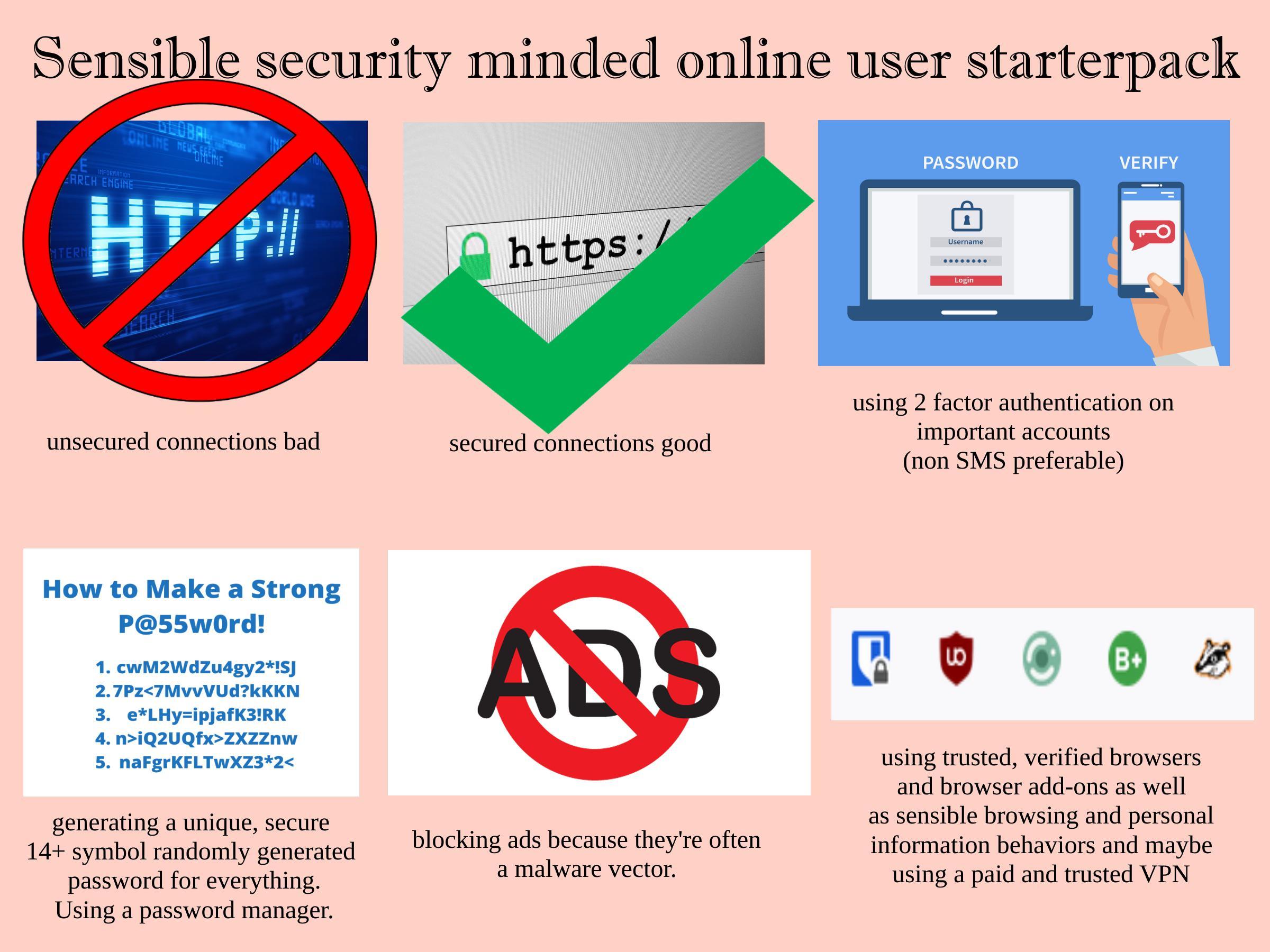 Sensible security minded online user aka an adult starterpack | /r ...
