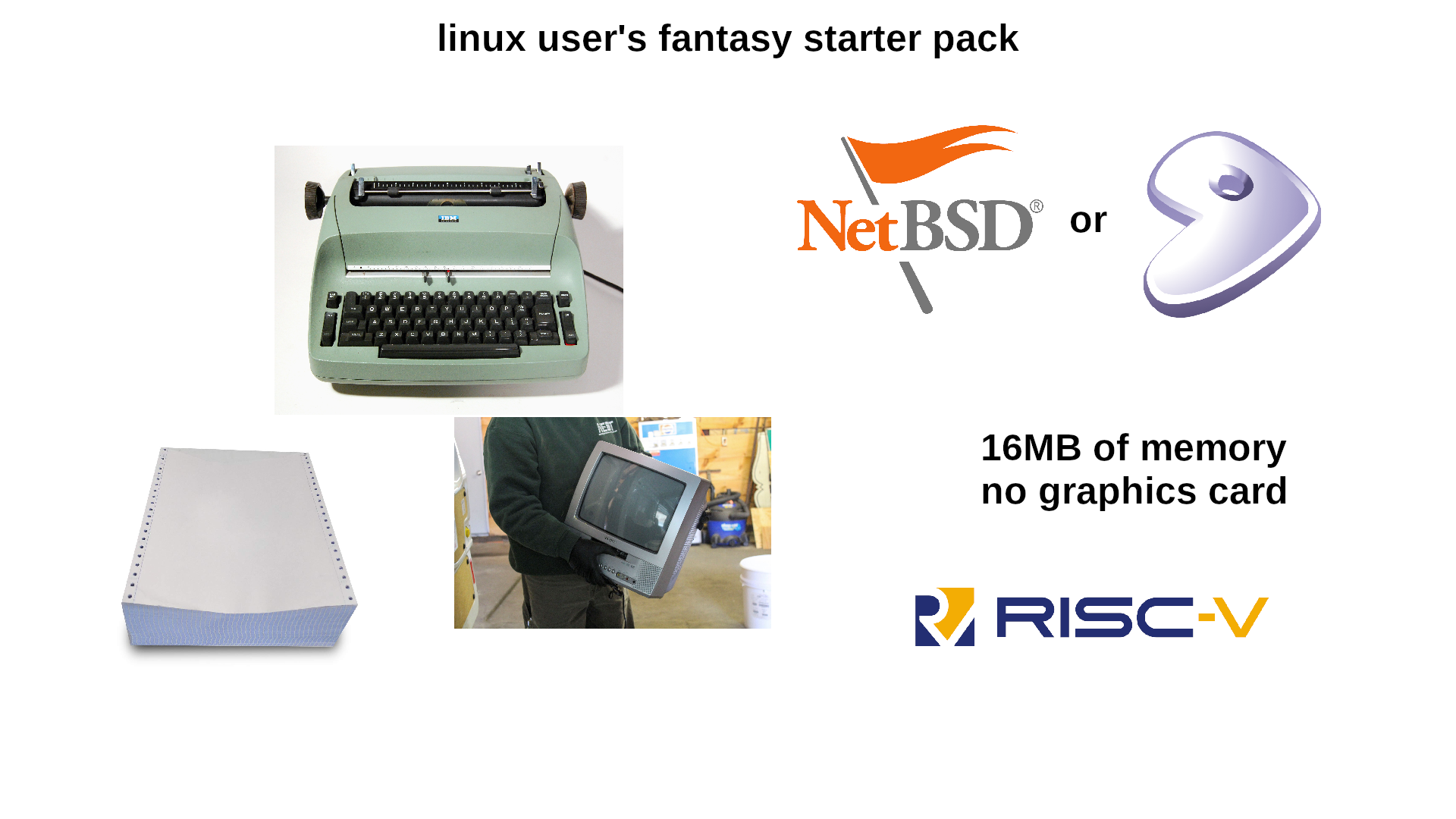 linux user's fantasy starter pack | /r/starterpacks | Starter Packs ...
