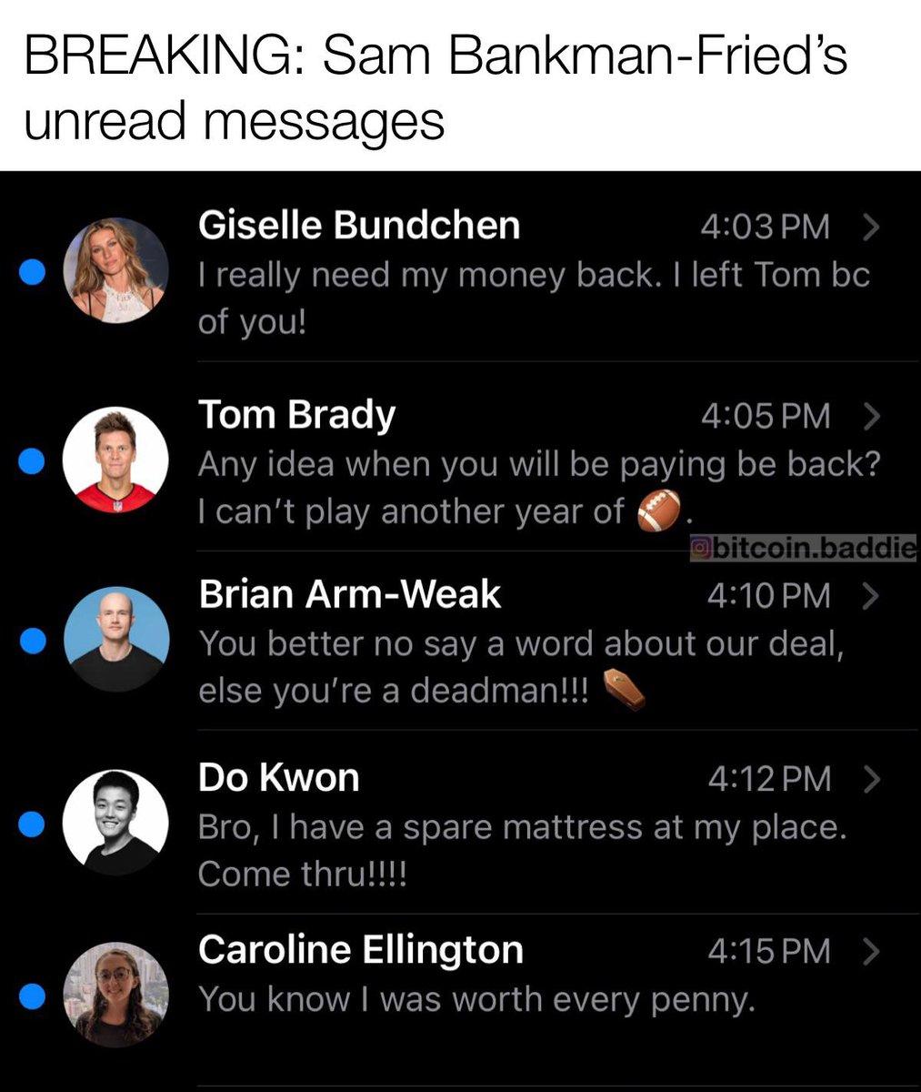 Leaked Messages Meme | Sam Bankman-Fried / SBF | Know Your Meme