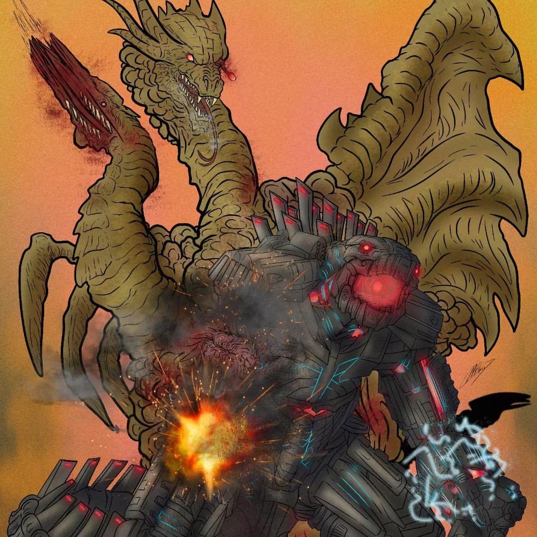 Ghidorah Bursts Out Of Mechagodzilla Godzilla Vs Kong Know Your Meme Ghidorah Bursts Out Of Mechagodzilla Godzilla Vs Kong Know Your Meme