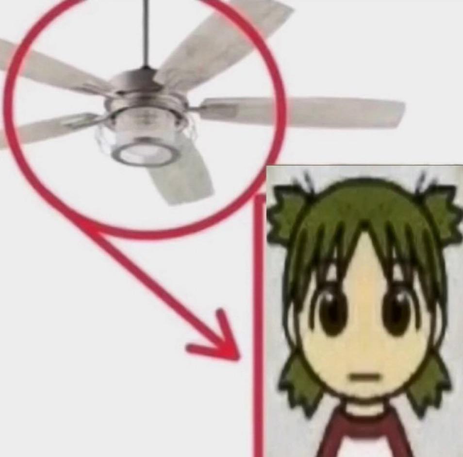 yotsuba ceiling fan | Yotsuba Koiwai / 404 Girl | Know Your Meme