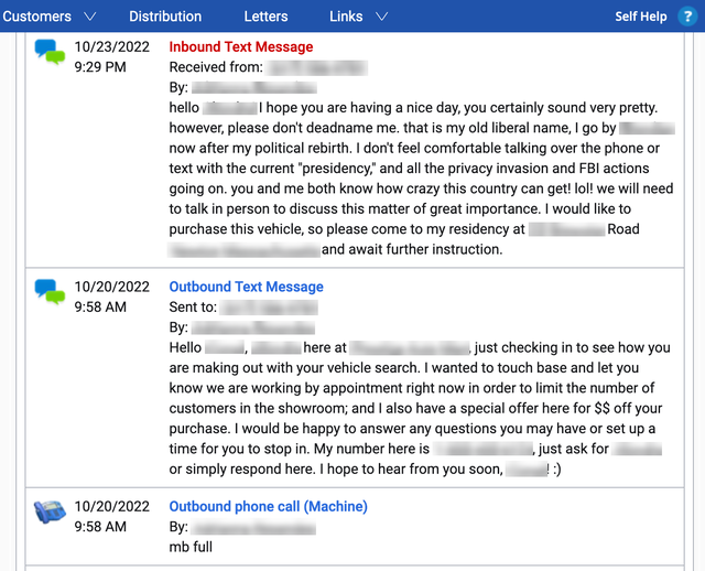 This Response to an Automated Email from an Auto Dealer | Know Your Meme