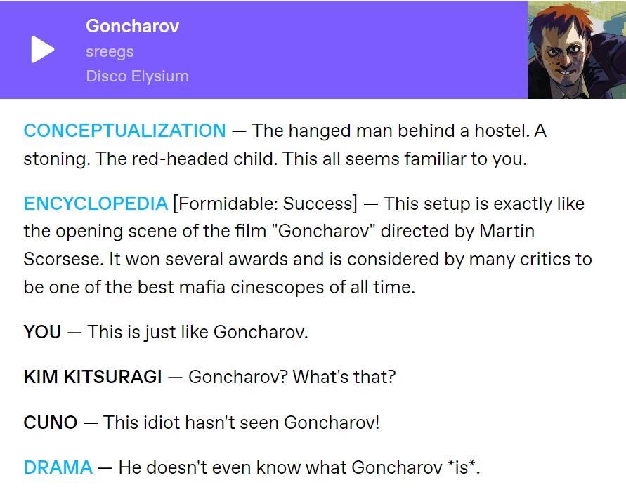 Disco Elysium and Goncharov | Goncharov | Know Your Meme