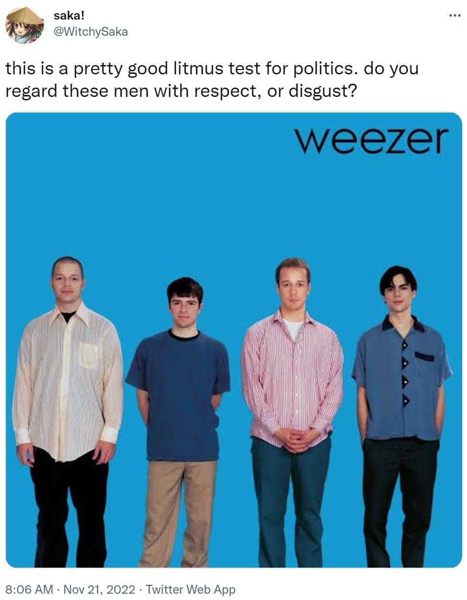 this is a pretty good litmus test for politics. do you regard these men ...