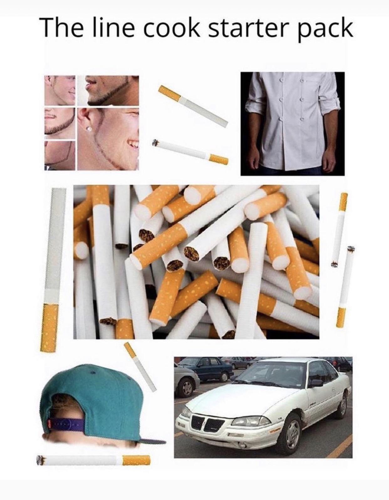 Line cook starter pack | /r/starterpacks | Starter Packs | Know Your Meme