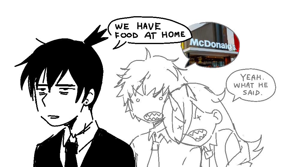 Aki dealing with the kids craving some McDonalds | Chainsaw Man | Know ...