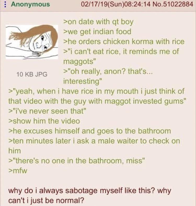 Femanon doesn’t like rice | /r/Greentext | Greentext Stories | Know ...