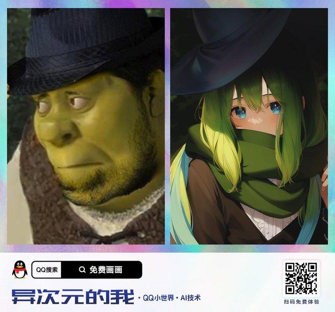 Fedora Shrek Anime Girl | Different Dimension Me | Know Your Meme