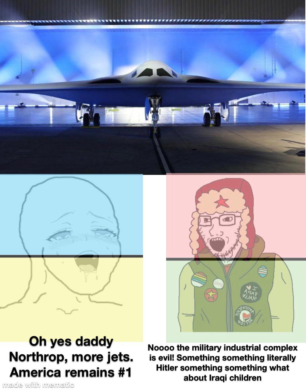 Healthcare? No, a new generation of stealth bomber. (Which, btw the USA ...