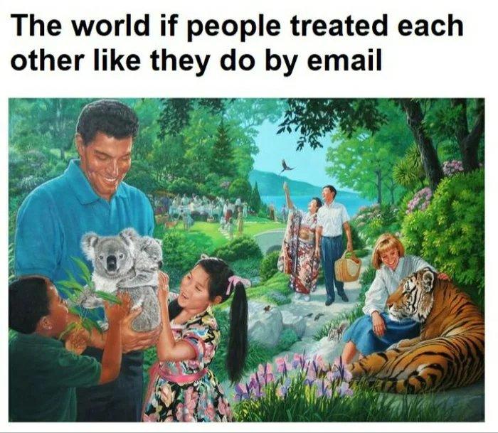 Jehovas Witness pamphlet-ish pic | /r/wholesomememes | Wholesome Memes ...